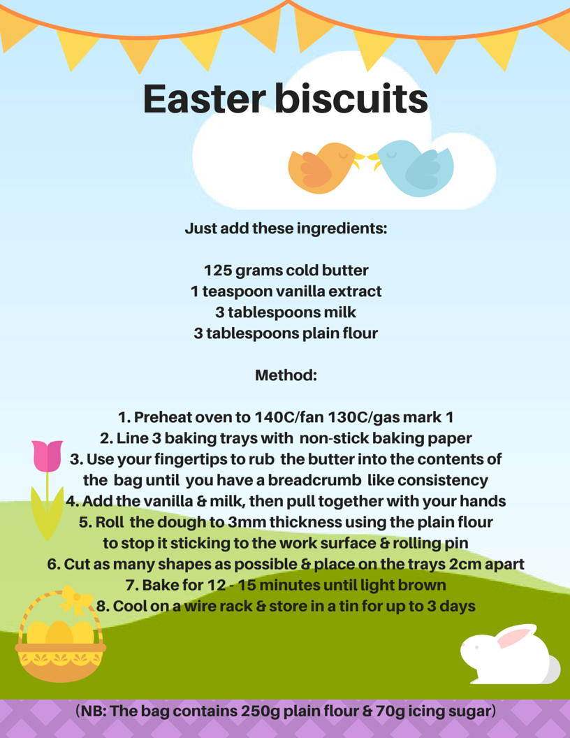 Easter biscuit baking kits - Recipes from a Normal Mum